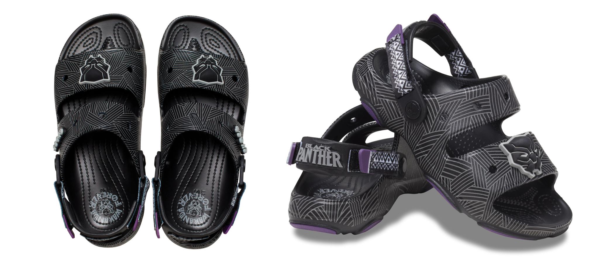 Celebrate Wakanda Forever with Black Panther Crocs - JD Sports US