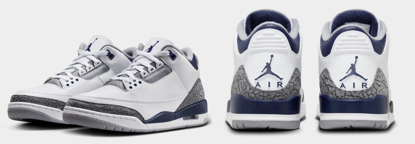 ‘Midnight Navy’ hues on the latest Air Jordan 3 - JD Sports US
